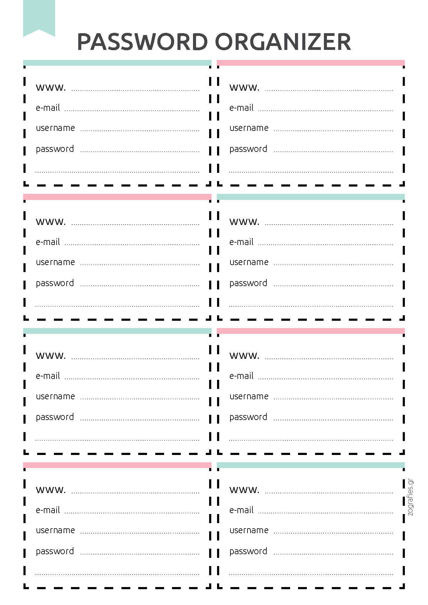 Password Organizer / Οργάνωση